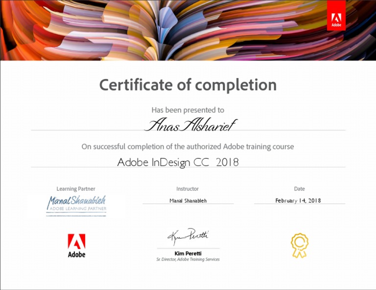 Adobe Certificate Pdf