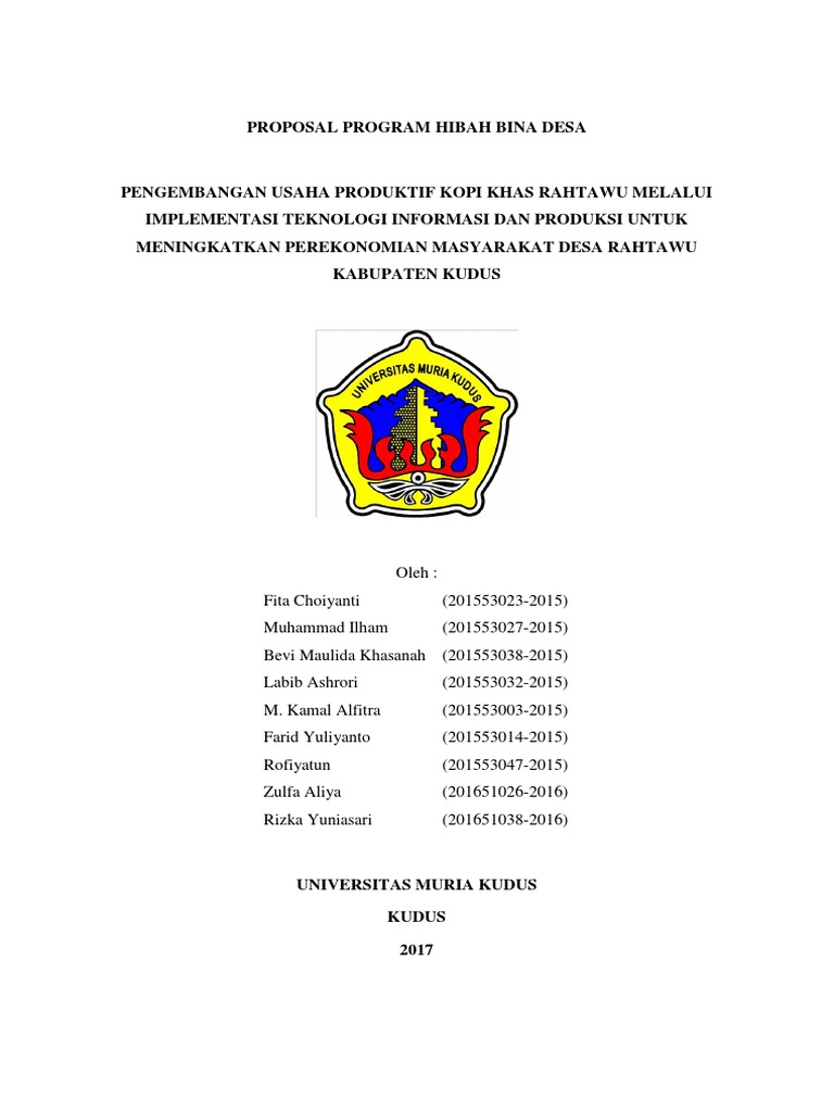 Contoh Pra-Proposal PHBD | PDF