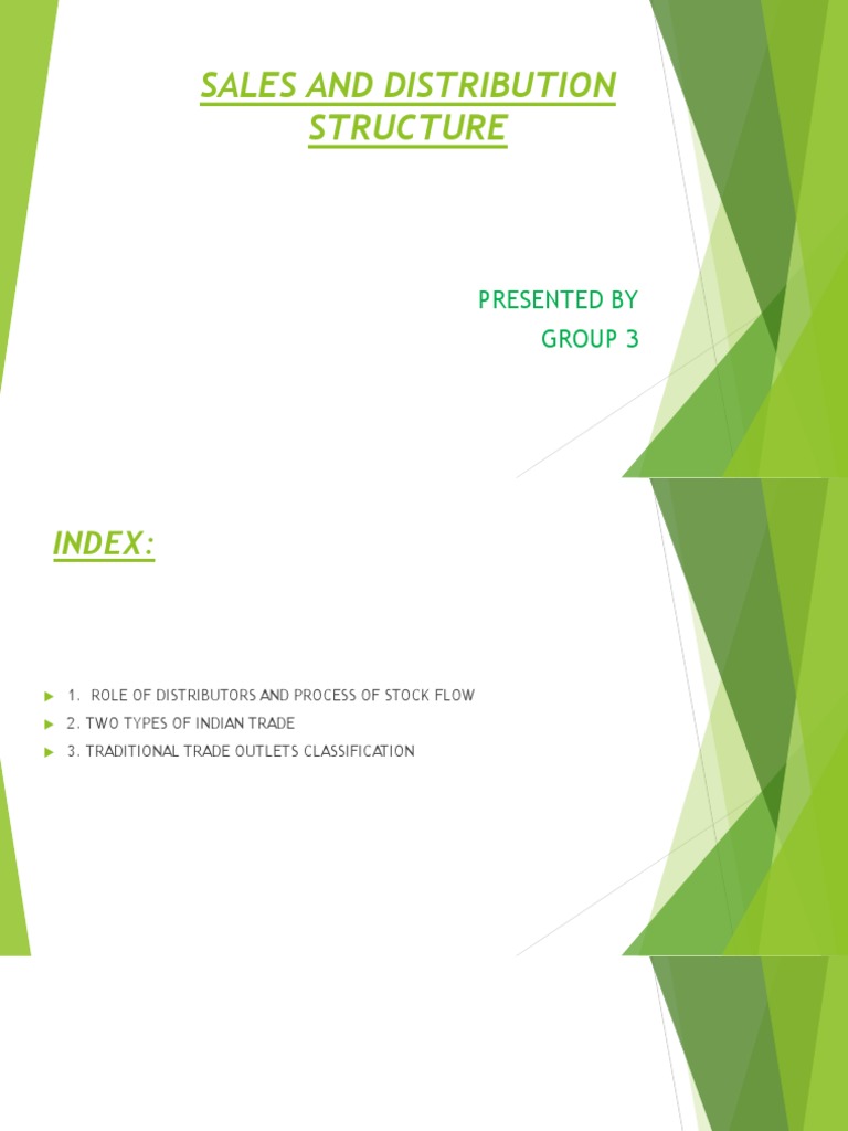 Sales and Distribution Structure | PDF