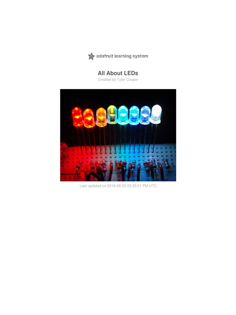 All About Leds | PDF | Resistor | Light Emitting Diode