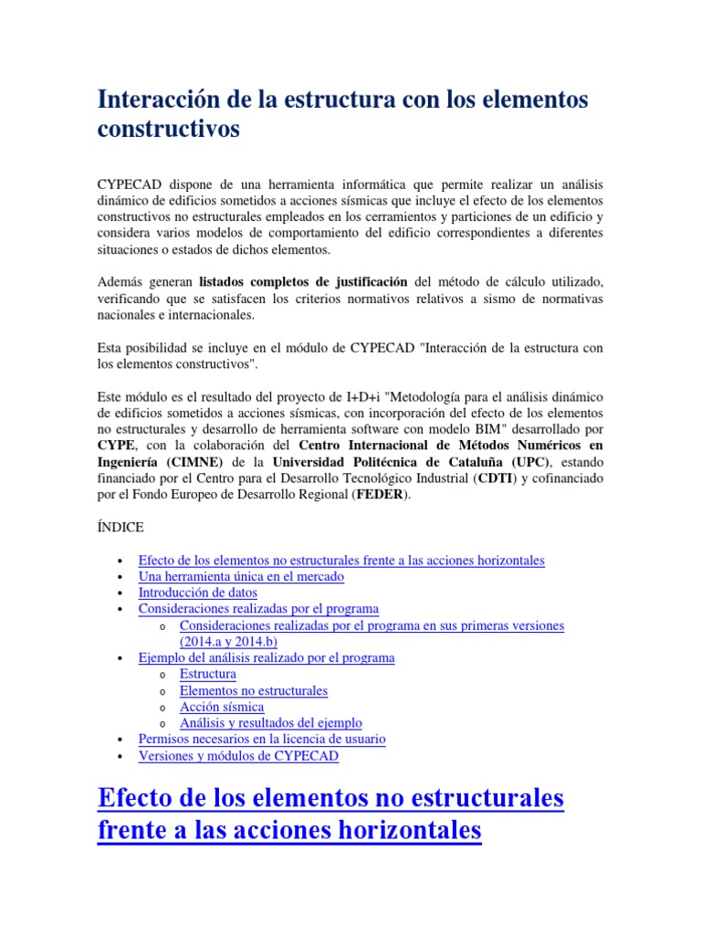 Interacción de La Estructura Con Los Elementos Constructivos | PDF | Rigidez | Temblores