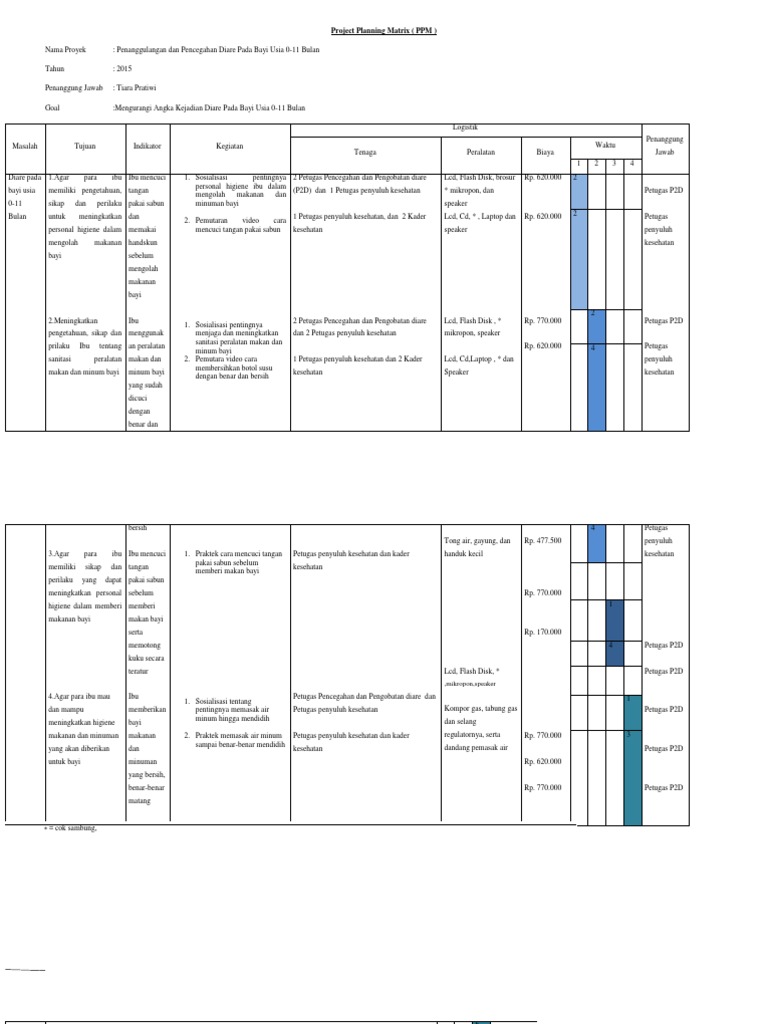 Project Planning Matrix | PDF