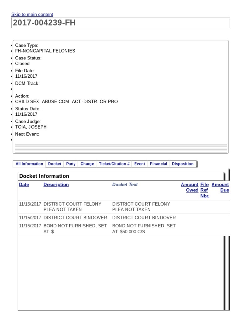 Case Details - CourtView Justice Solutions | PDF | Arraignment | Probation