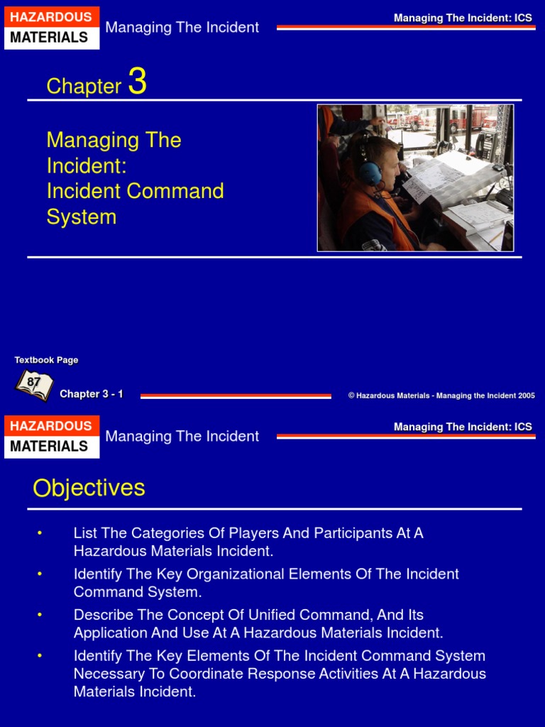 Incident Command System | PDF | Incident Command System | Dangerous Goods