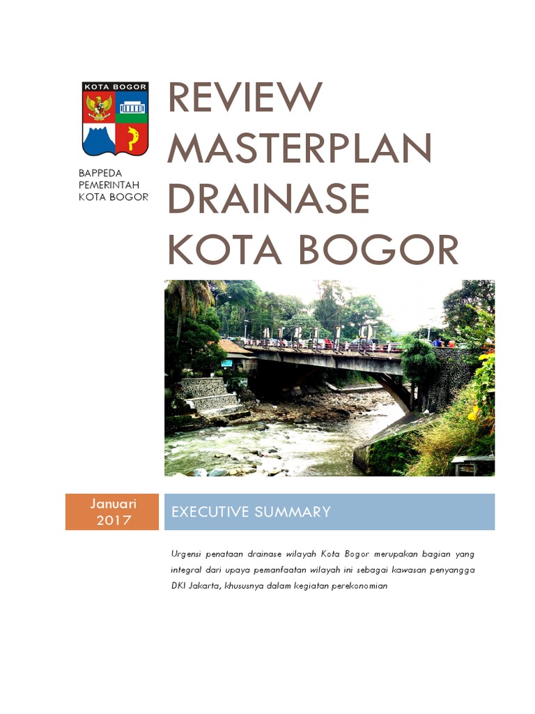 Masterplan Drainase Kota Bogor 2017 | PDF