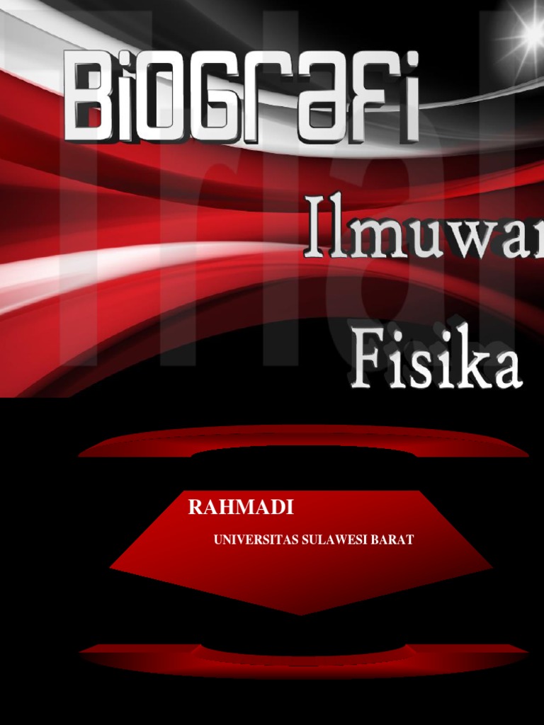 Sampul Buku Biografi Ilmuwan Fisika | PDF