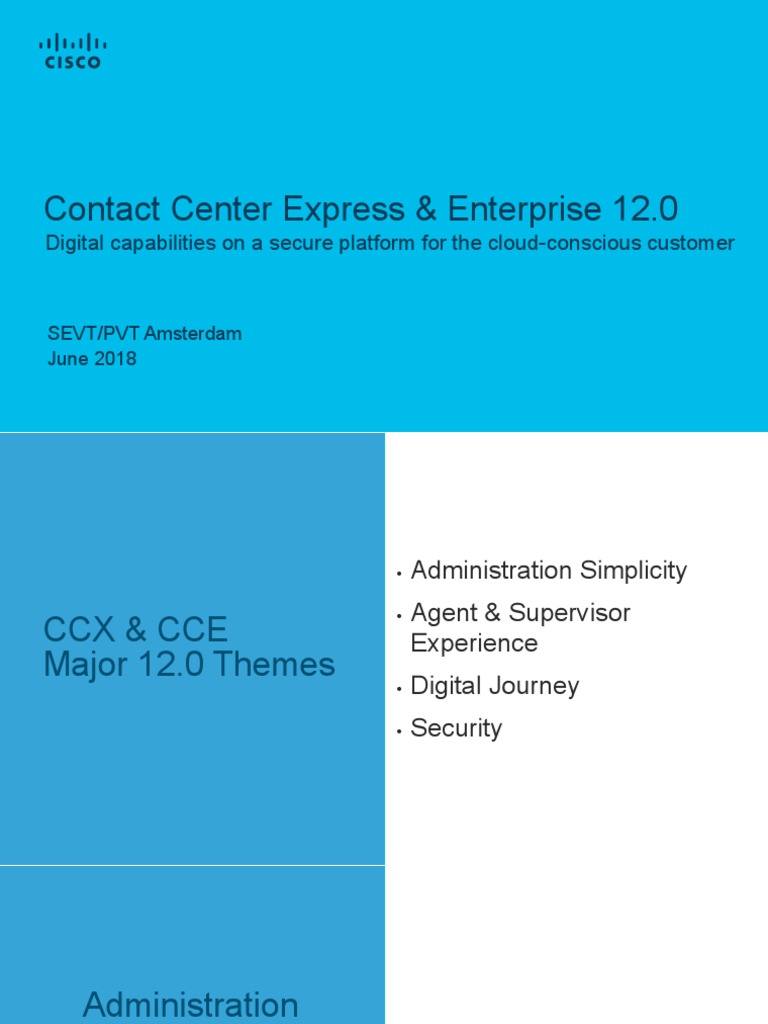 01 UCCX 12 0 Product Portfolio Update Paul Tindall | PDF | Cisco ...