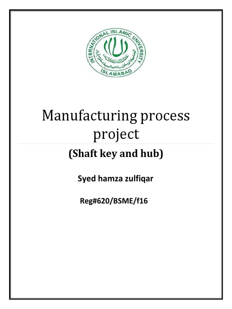 Shaft Key Design and Manufacturing Process | PDF