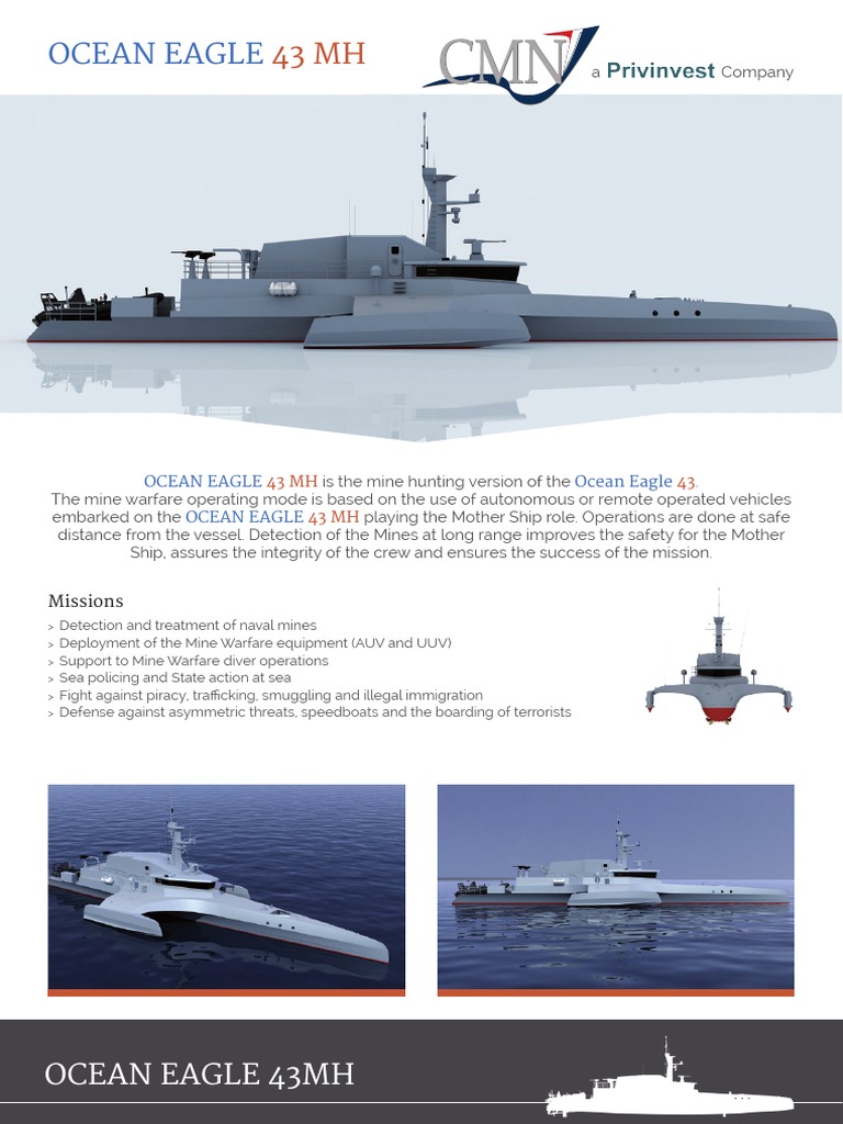 Ocean Eagle 43MH | PDF | Naval Mine | Ships