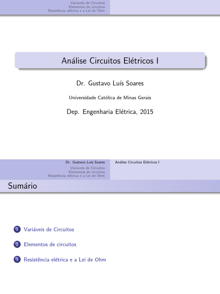 Análise de Circuitos Elétricos: Conceitos e Exercícios | PDF | Rede elétrica | Resistência ...