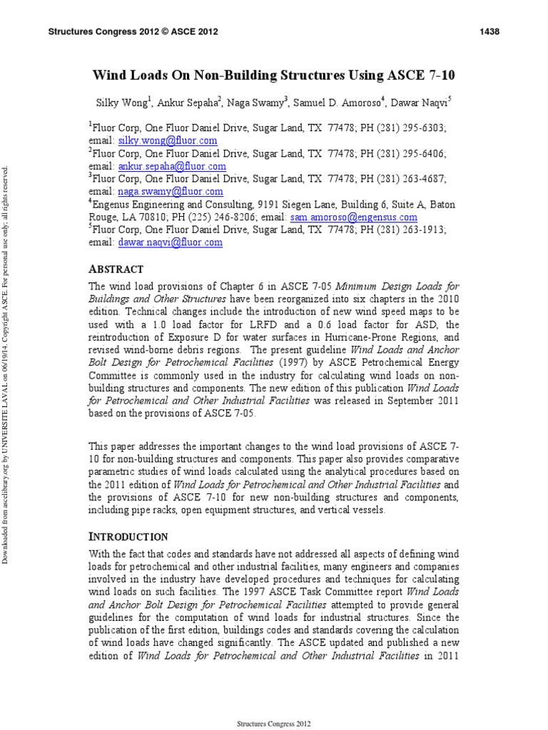 Wind Loads On Non-Building Structures Using ASCE 7-10 | PDF | Tropical ...