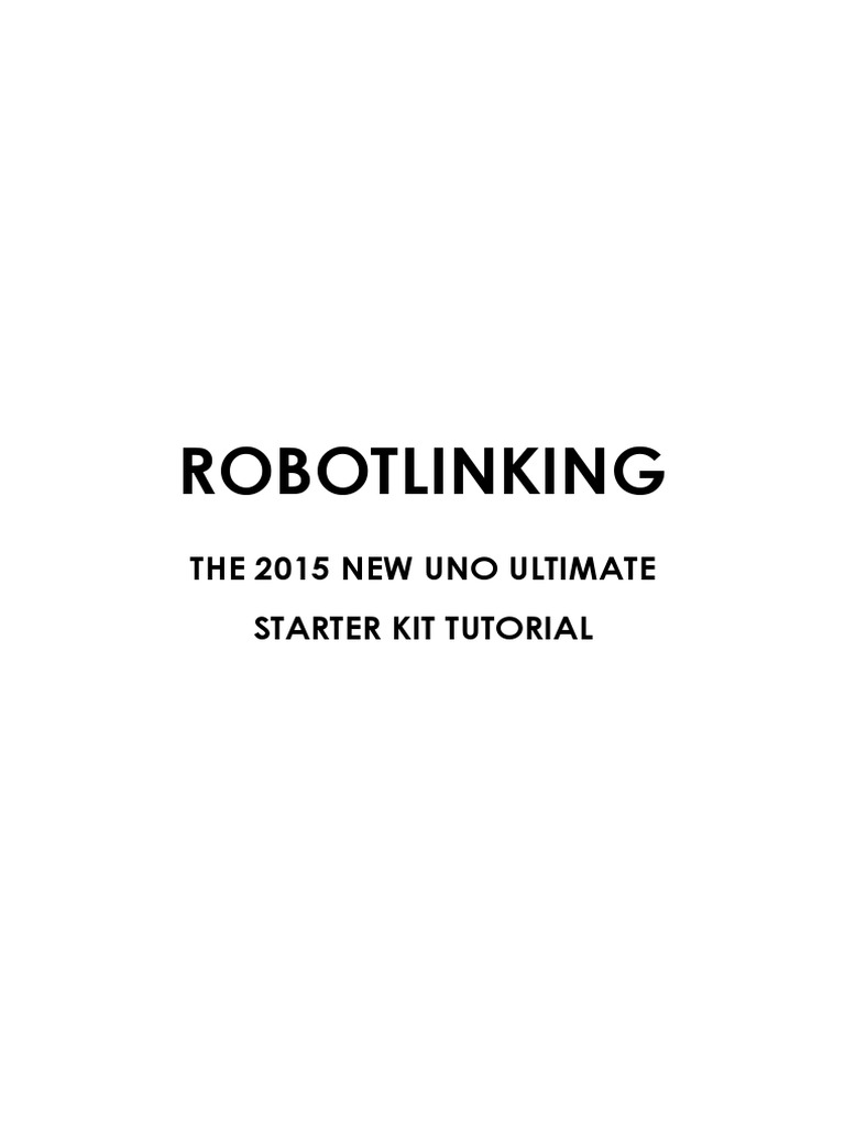 LEARN ARDUINO WITH ROBOTLINKING ULTIMATE STARTER KIT | PDF | Relay | Switch