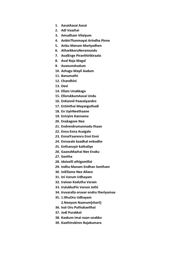RC List | PDF