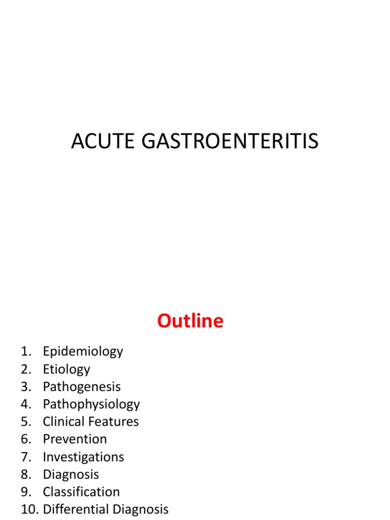 Acute Gastroenteritis | PDF | Diarrhea | Dehydration
