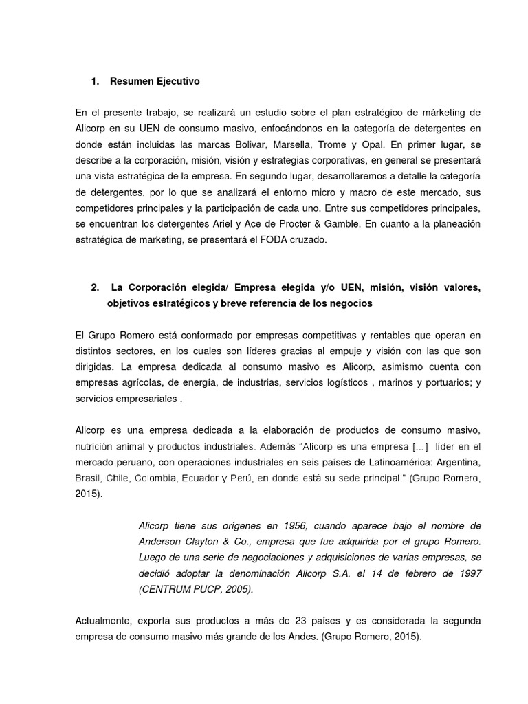 Ali Corp | PDF | Procter & Gamble | Marca
