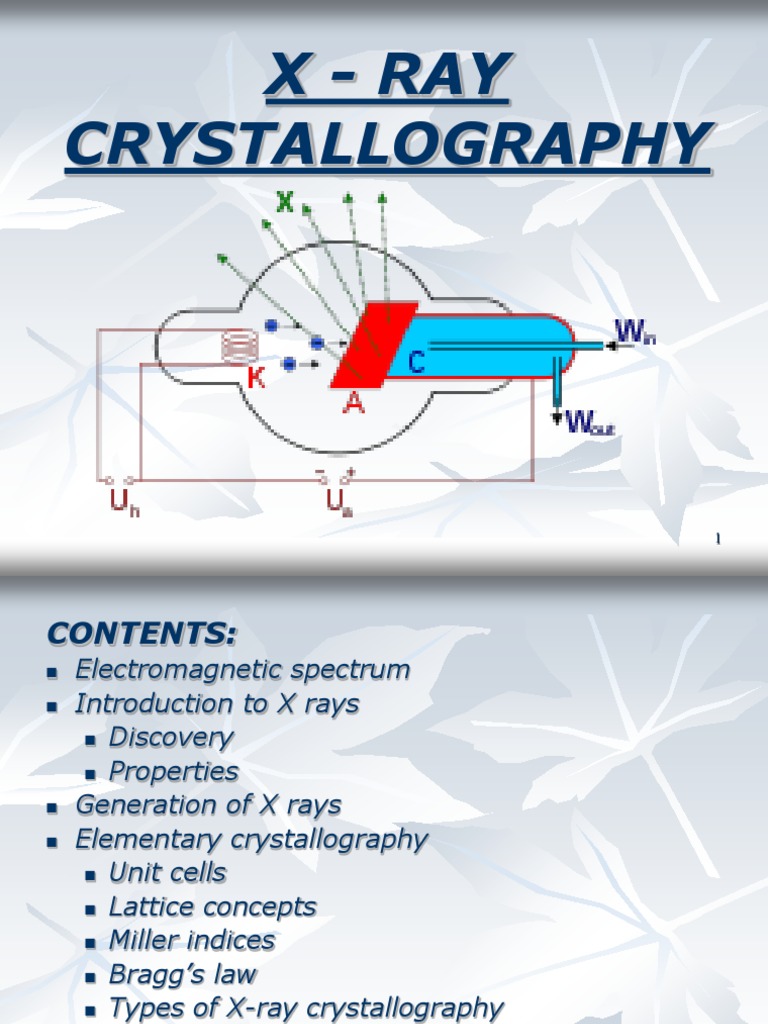 X Ray Crystalography | PDF | Crystal Structure | X Ray