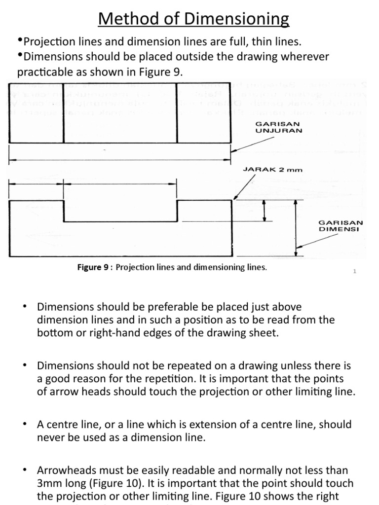 Chap. 1 Basic Dimensioning in Drawing | PDF