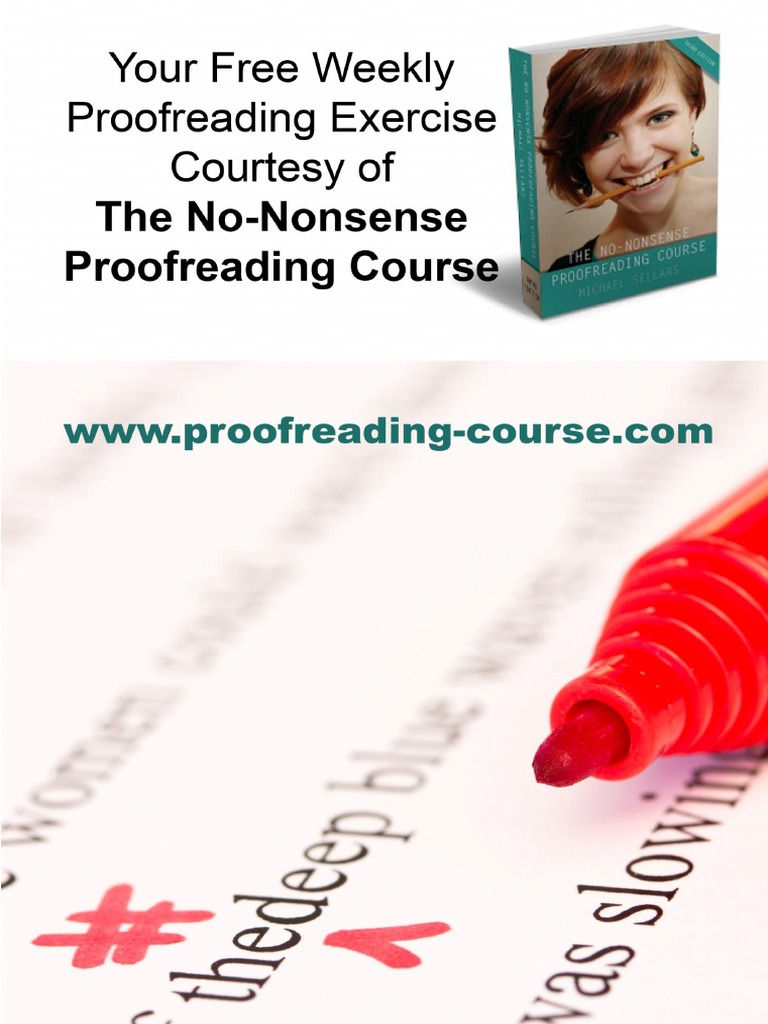 Proofreading Exercise 3 | PDF | Noun | Adjective