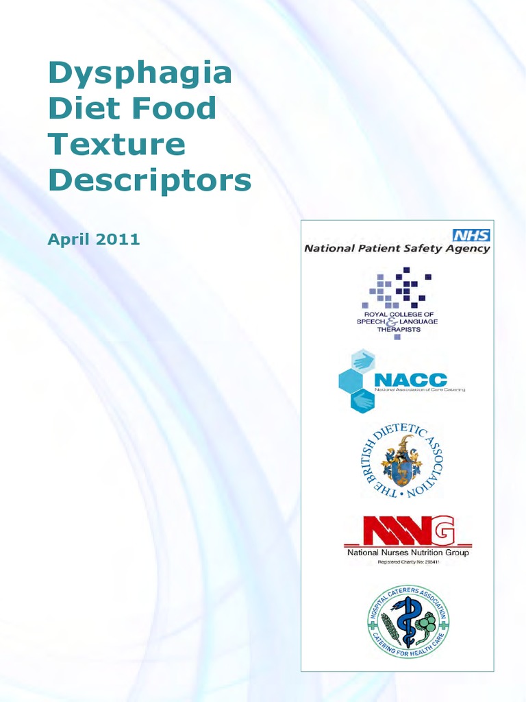 Dysphagia Diet Food Texture Descriptors: April 2011 | PDF | Cuisine ...