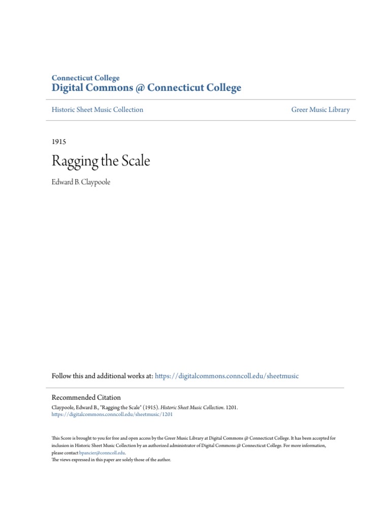 Ragging The Scale | PDF