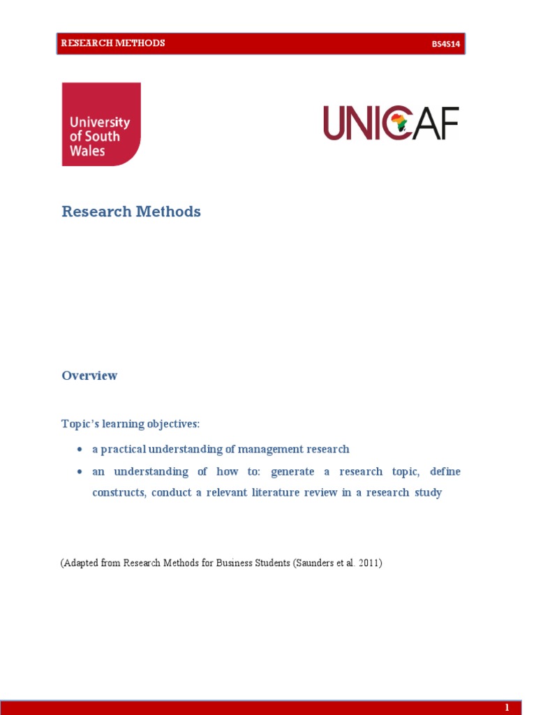 Introduction To Business Research | PDF | Scientific Method | Science