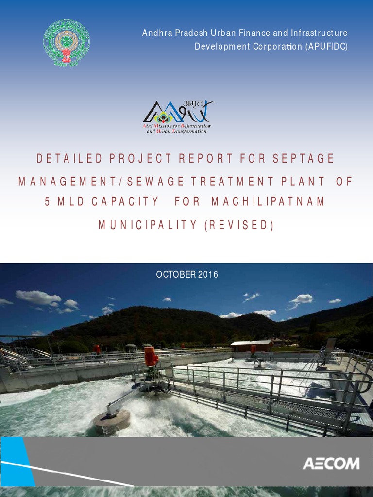 Detailed Project Report For Septage Management/ Sewage Treatment Plant ...