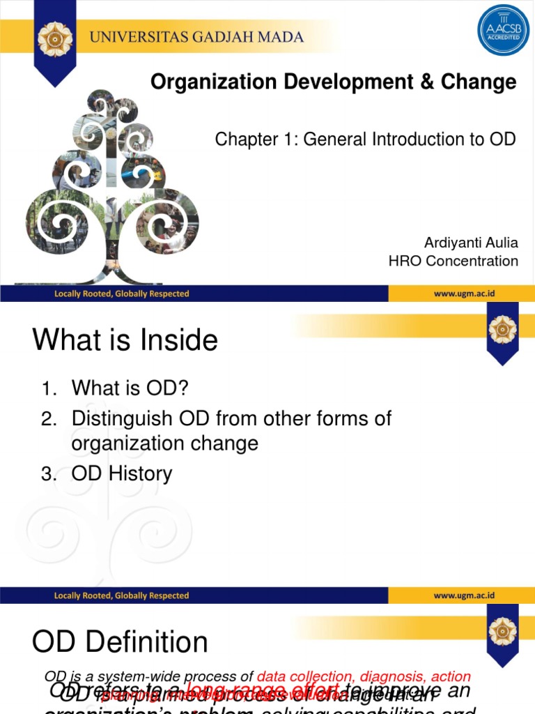 Organization Development & Change: Chapter 1: General Introduction To ...