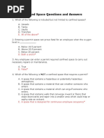 Confined Space Actual Written Exam Update With Actual Questions and Answers | PDF | Personal ...