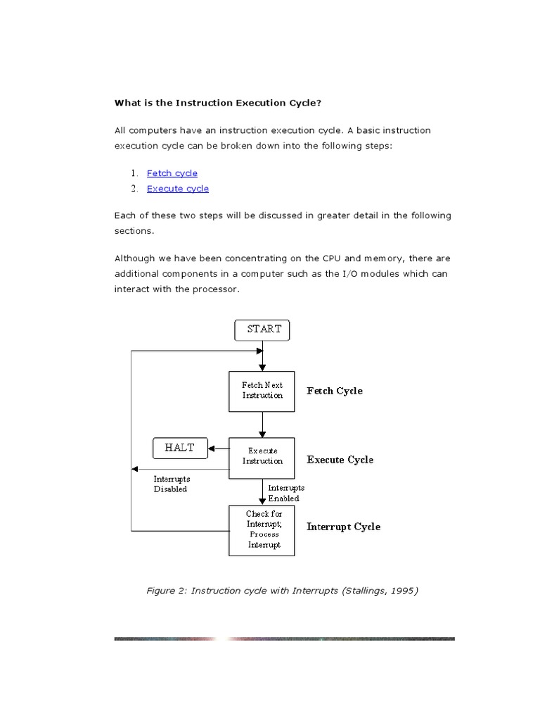 The Instruction Execution Cycle Download Free Pdf Central