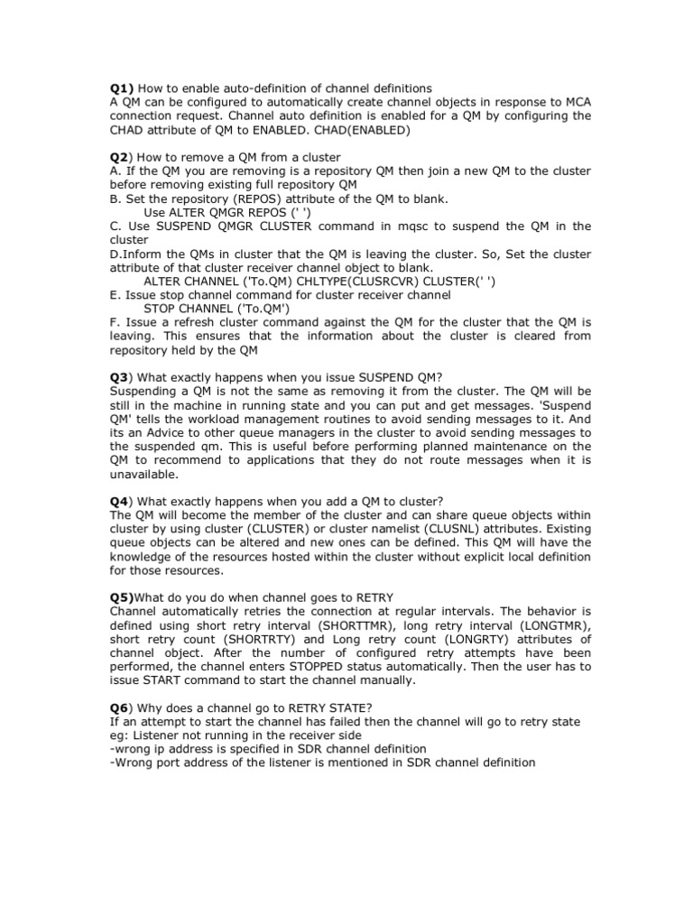 Mq Interview Qand S Part 4 Pdf Backup Computer File