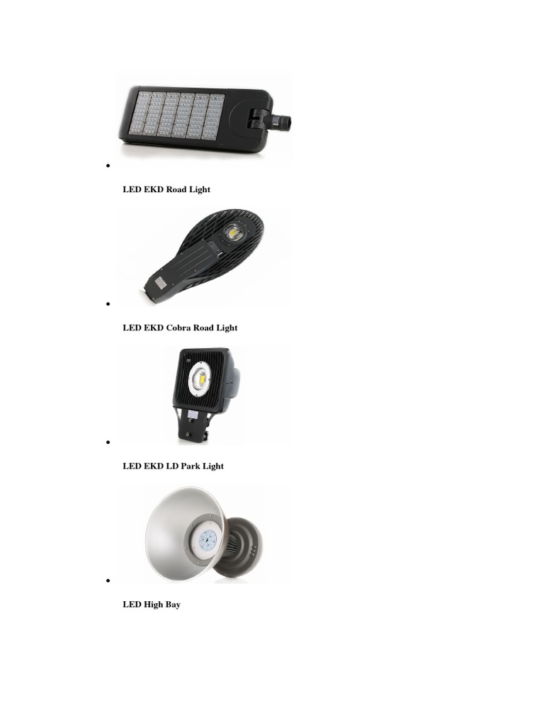 LED EKD Road Light | PDF | Lighting | Light