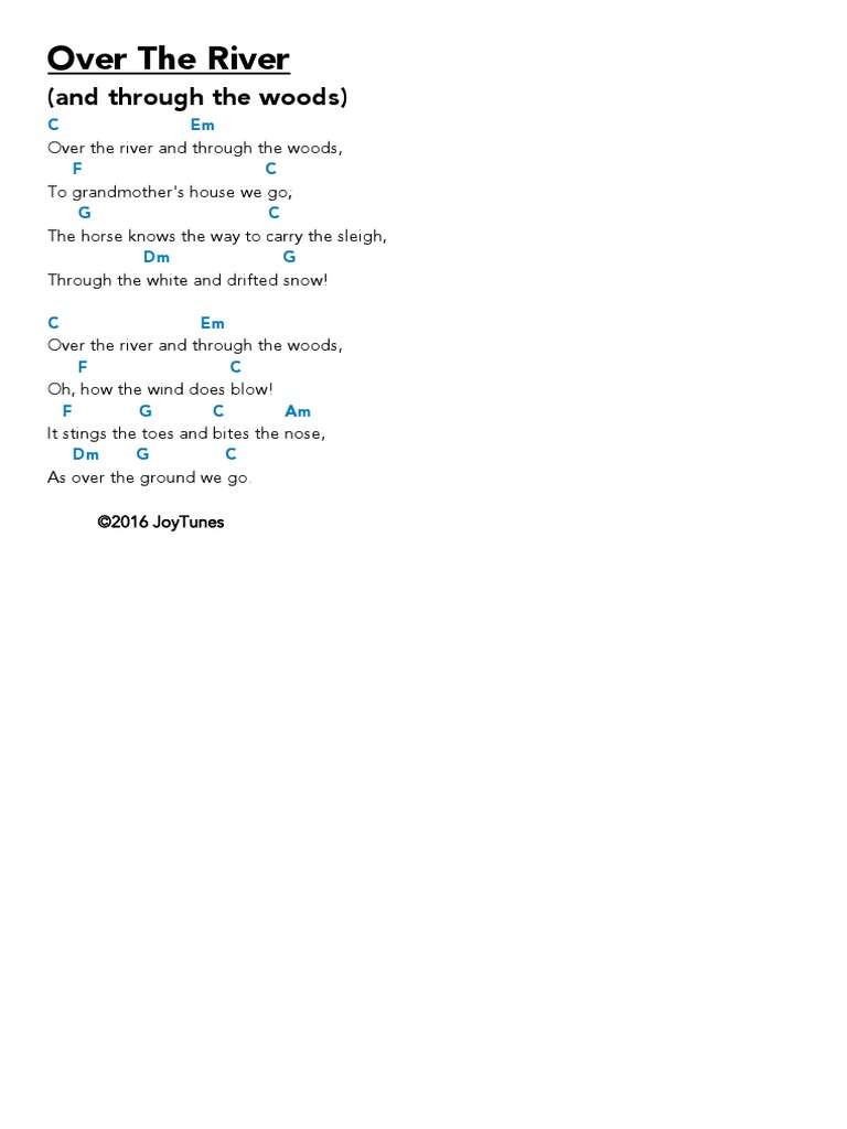 Over The River and Through The Woods | PDF | Poetry