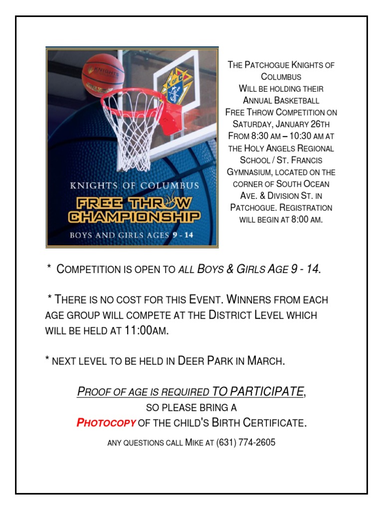 Free Throw Poster 2019 | PDF