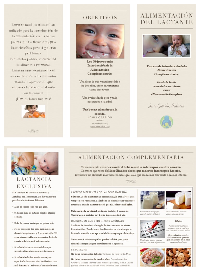 Introducción a la Alimentación Infantil | PDF | Leche | Alimentos