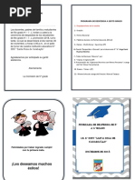Programa Despedida de 5to A 6to | PDF