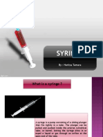 Parts of Syringe | PDF | Syringe | Injection (Medicine)