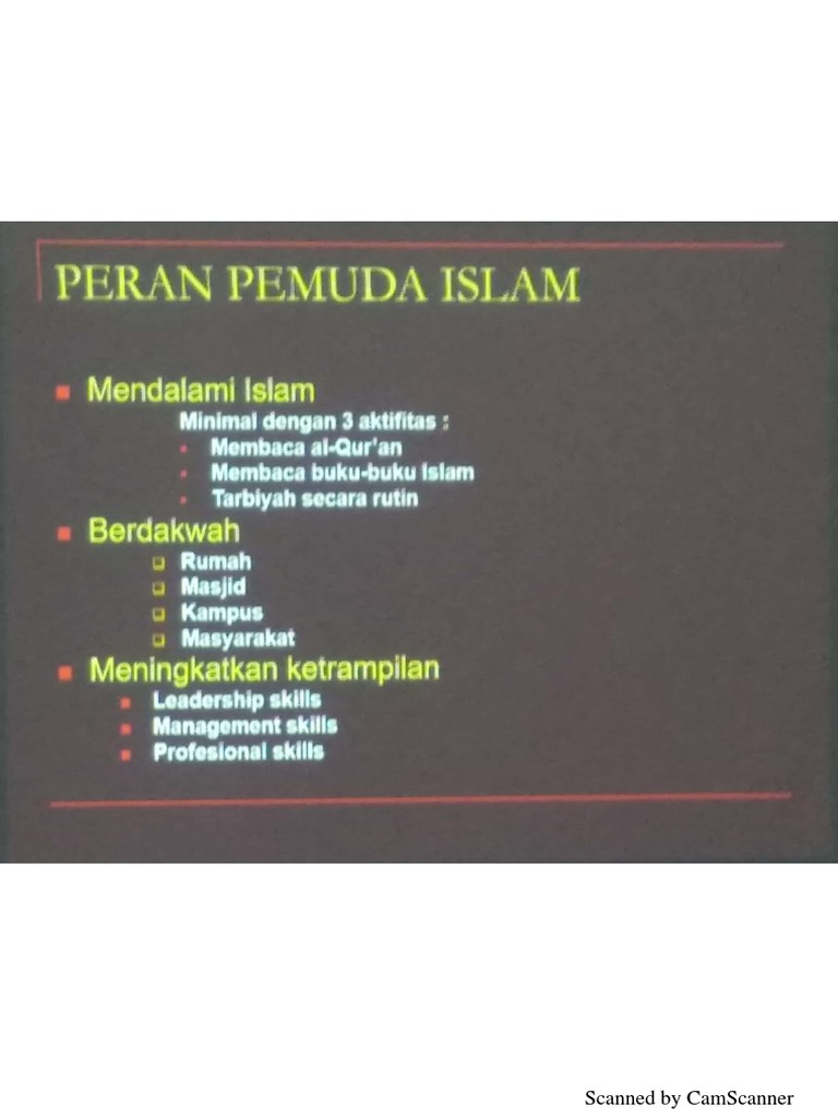Peran Pemuda Islam | PDF