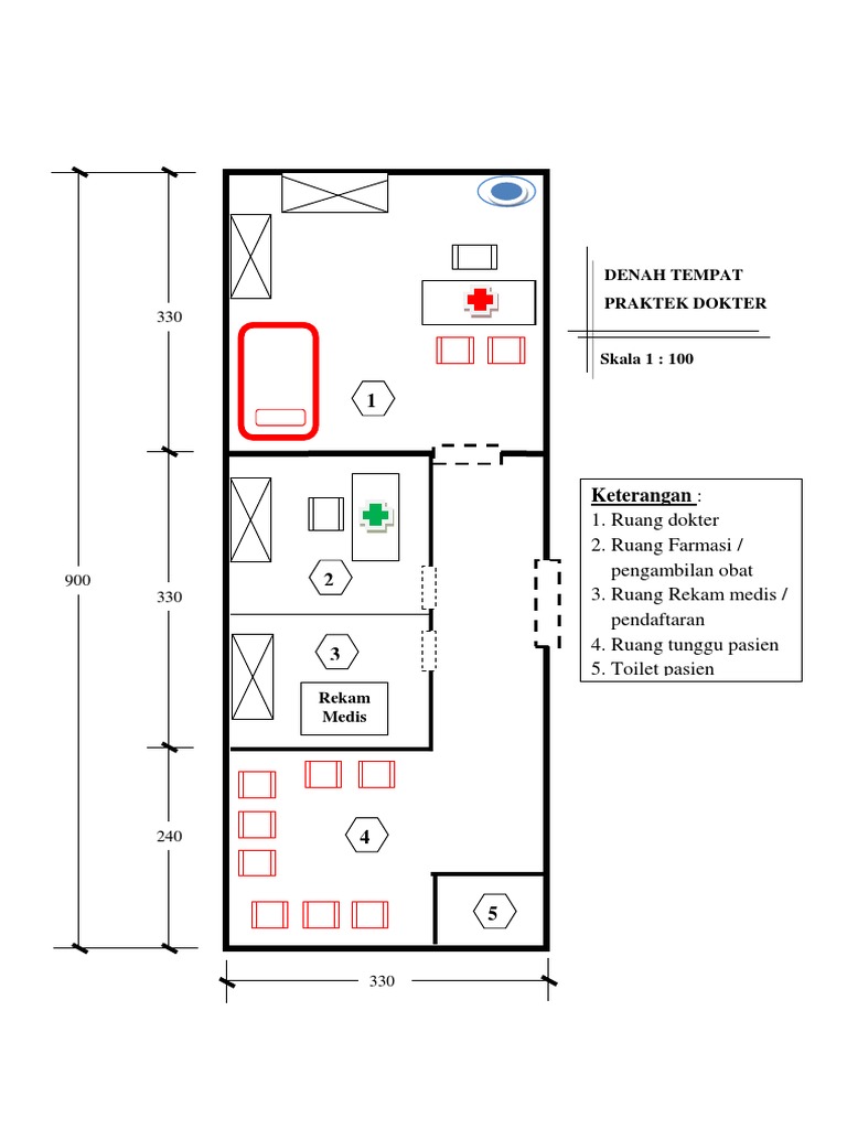 Denah Tempat Praktek | PDF