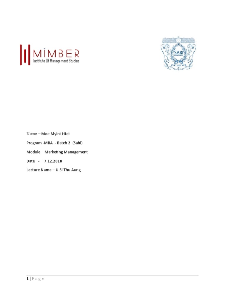 Analysis of Launching a New Green Tea Candy Product for Power Maw Shan ...