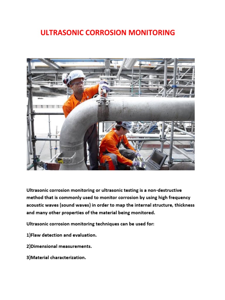 Ultrasonic Corrosion Monitoring | PDF