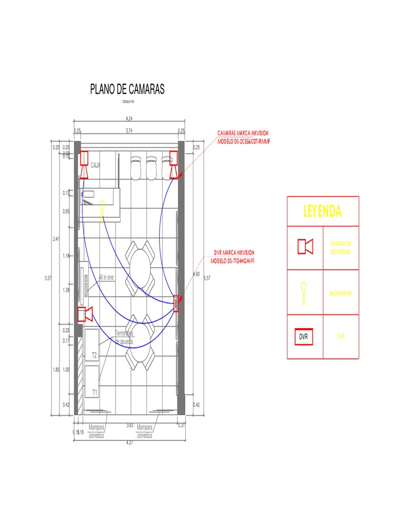 Plano De Camaras: Leyenda