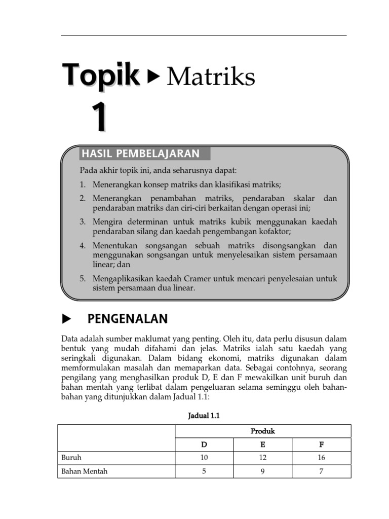 Matematik Pengurusan | PDF