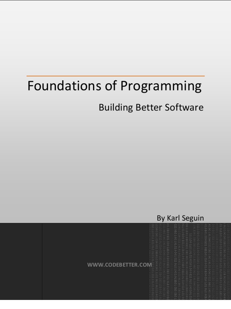 Foundations of Programming | PDF