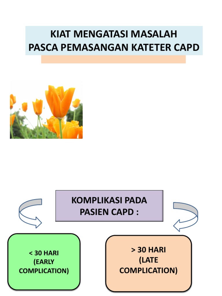 Komplikasi Pasca Pemasangan Kateter CAPD | PDF