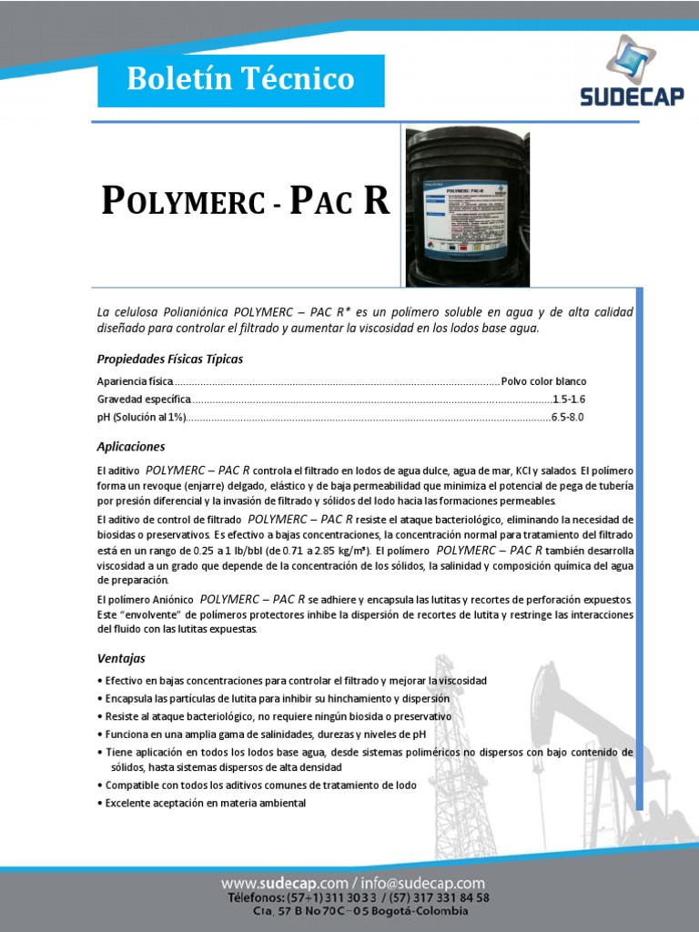 9 Hoja Tecnica Poly Merc Pac R | PDF | Filtración | Polímeros