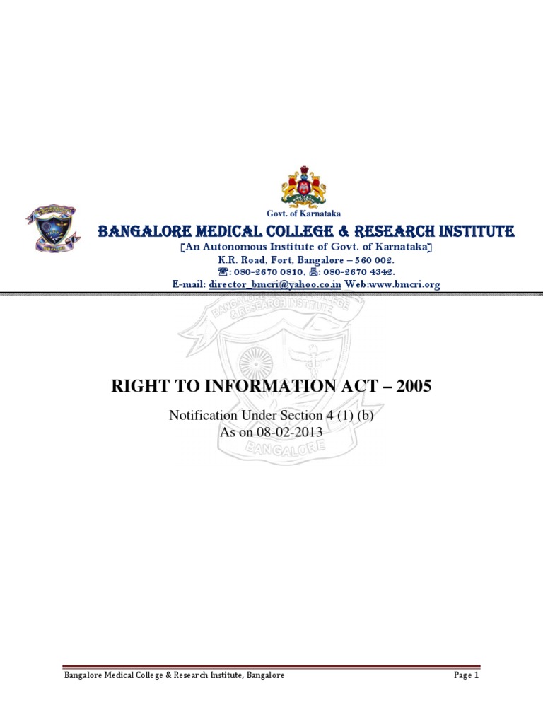 BMCRI Organizational Structure & Functions | PDF | Pharmacy | Hospital