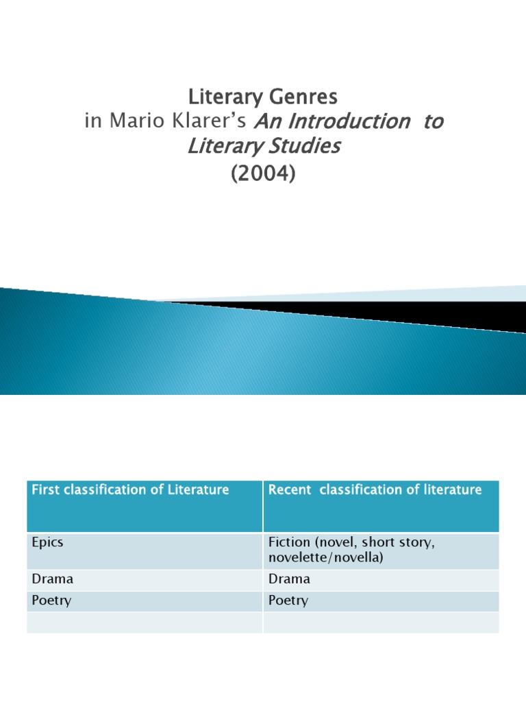 Introduction To Literature 2 | PDF | Epic Poetry | Novels