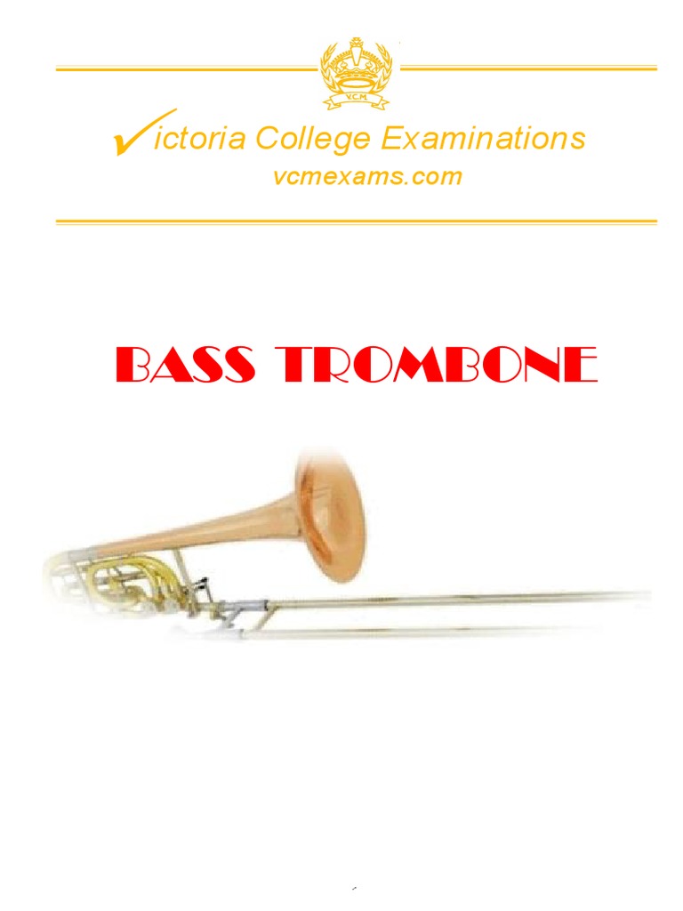 Bass Trombone: Ictoria College Examinations | PDF | Test (Assessment ...