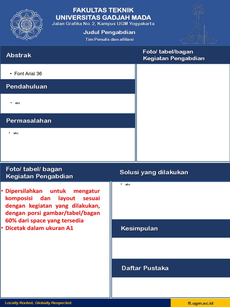 Template Poster Pengabdian | PDF