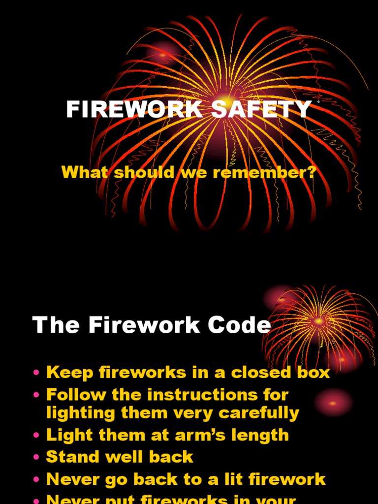 Firework Safety: What Should We Remember? | PDF